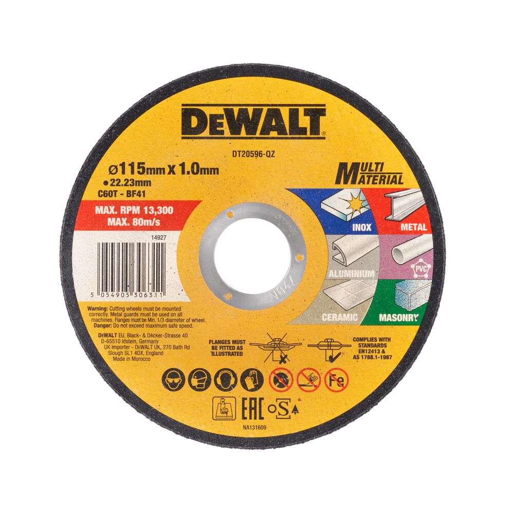 Disco Multi-Material 115mm Dewalt DT20596-QZ – Lafermu